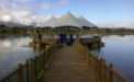 Custom Stretch Tent Installation for a Floating Jetty