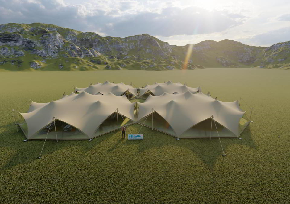 Rigging a Traditional Bedouin Tent in the Abu Dhabi Dessert